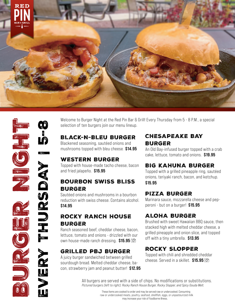 Events – Red Pin Bar & Grill